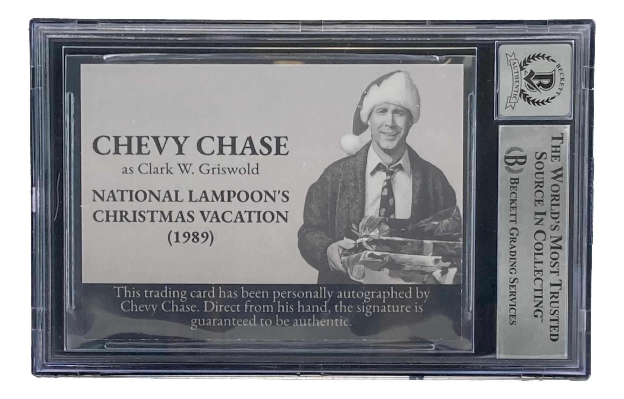 Chevy Chase Signed "National Lampoon's Christmas Vacation" Custom ...