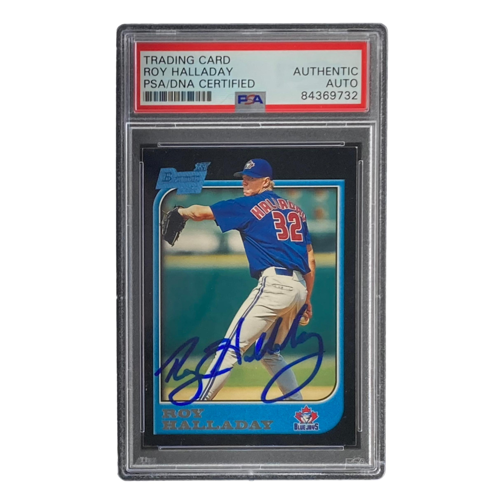 Roy Halladay Signed 1997 Bowman #308 RC (PSA) | Pristine Auction