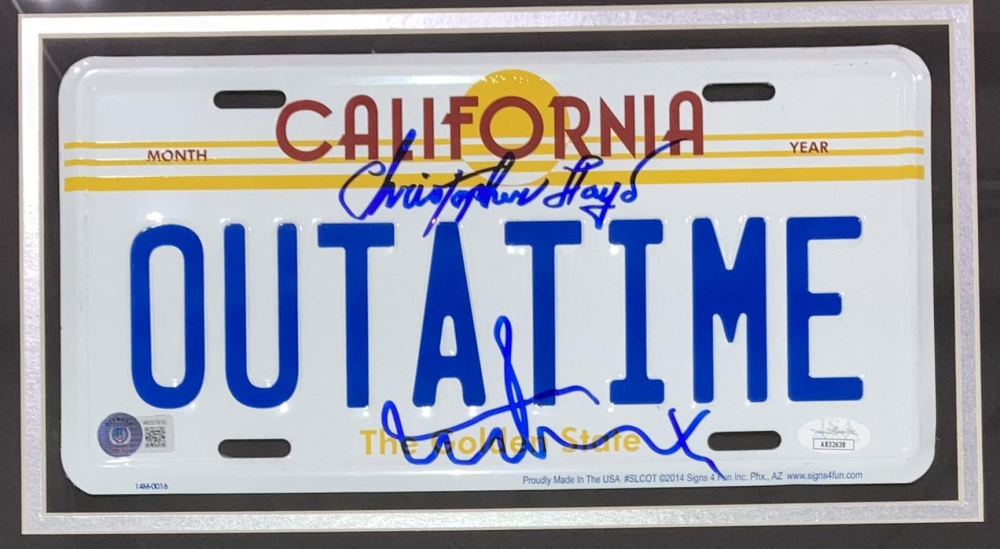 Michael J. Fox & Christopher Lloyd Signed "Back To The Future" Custom ...