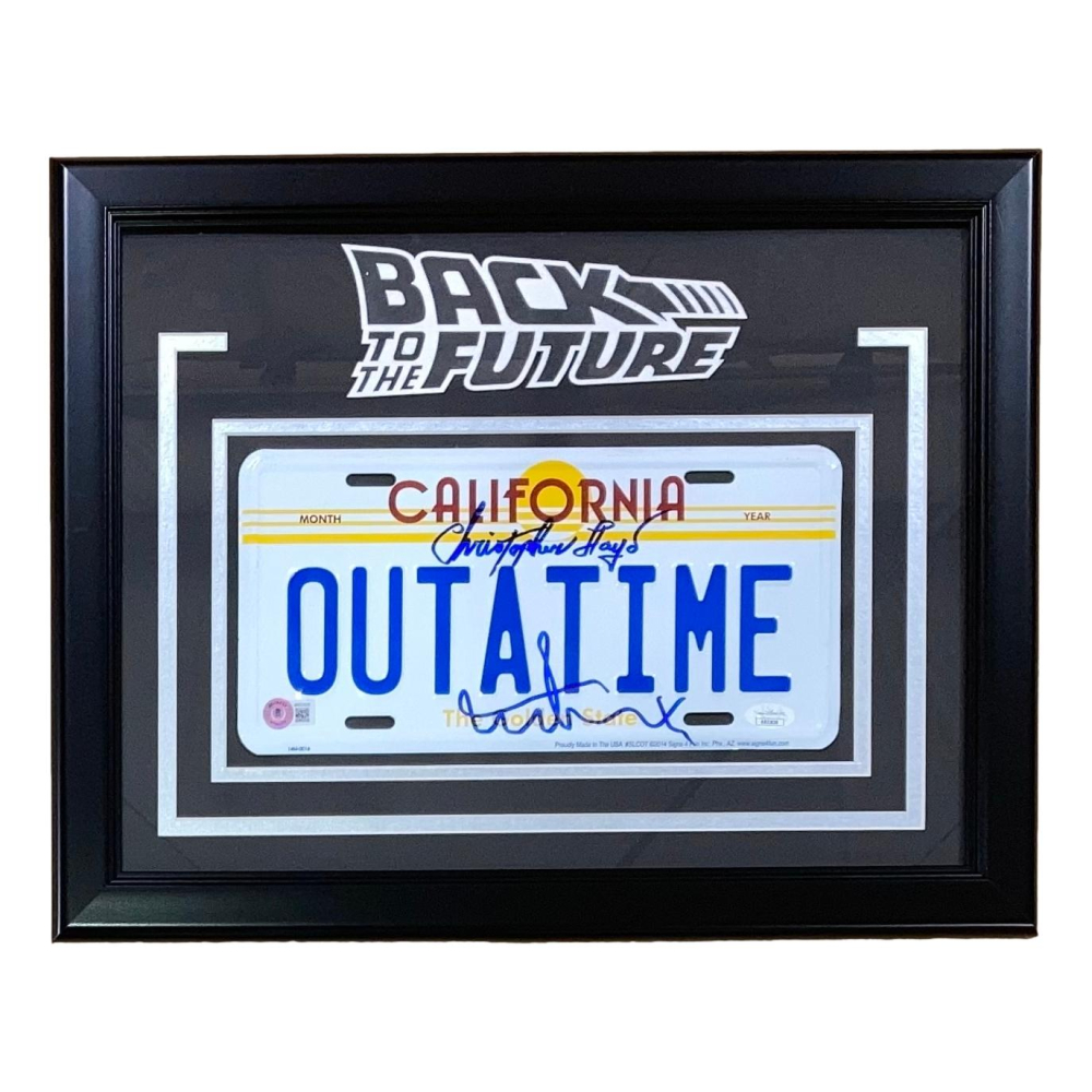Michael J. Fox & Christopher Lloyd Signed "Back To The Future" Custom ...