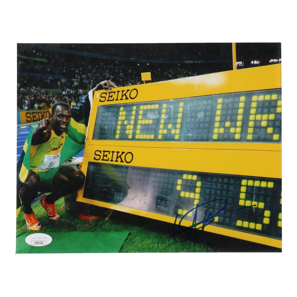 Usain Bolt Signed Team Jamaica 8x10 Photo (JSA) | Pristine Auction