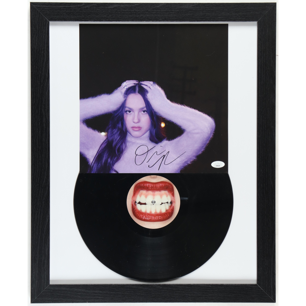 Olivia Rodrigo Signed "GUTS" Custom Framed Record Album Sleeve Display ...
