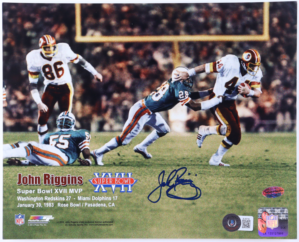 John Riggins Signed Redskins 8x10 Photo (Beckett) | Pristine Auction