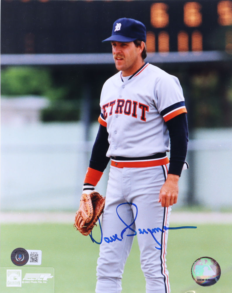 Dave Bergman Signed Tigers 8x10 Photo (Beckett) | Pristine Auction