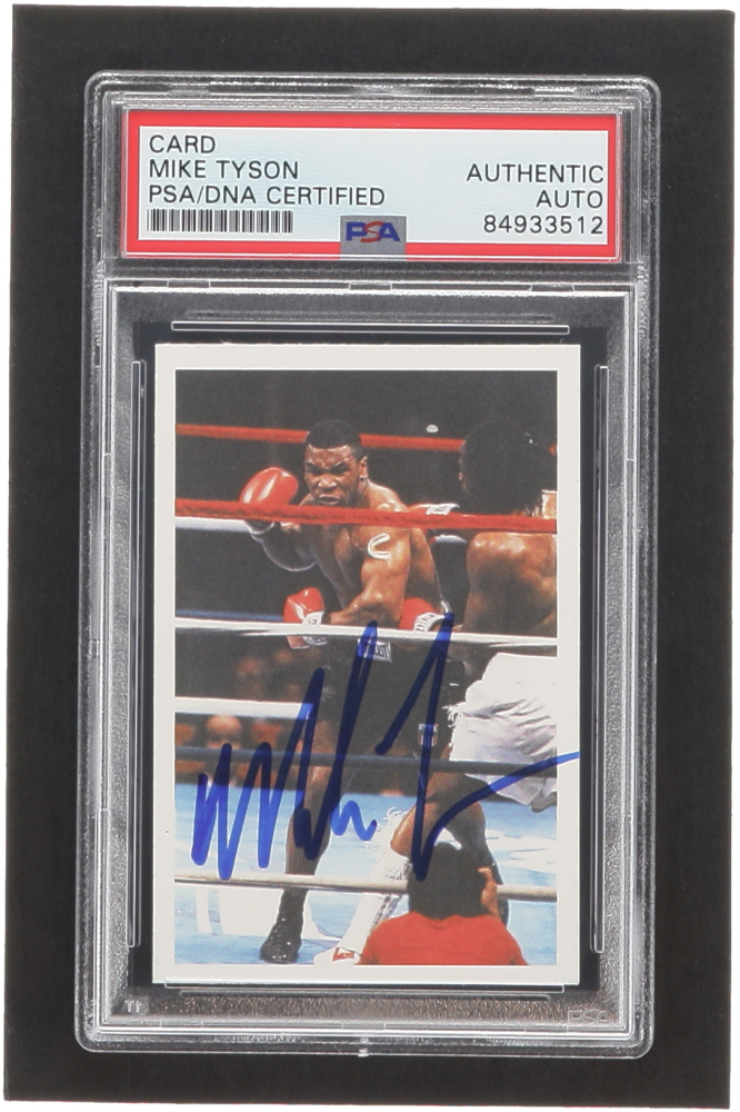 Mike Tyson Signed A Question of Sport Trading Card (PSA) | Pristine Auction