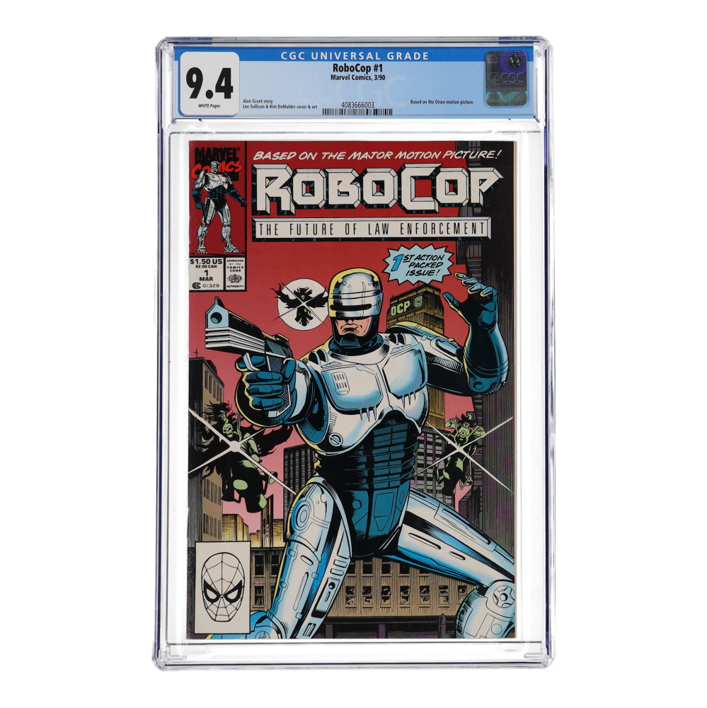 1990 "Robocop" Issue #1B Marvel Comic Book (CGC 9.4) | Pristine Auction