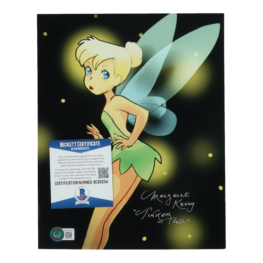 Margaret Kerry Signed "Peter Pan" 8x10 Photo Inscribed "Tinker Bell ...