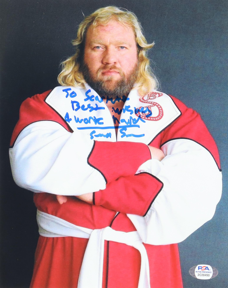 Sean Studd Signed Big John Studd 8x10 Photo Inscribed "Best Wishes ...