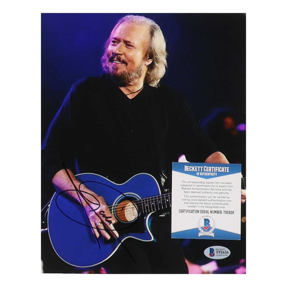 Barry Gibb Signed 8x10 Photo (Beckett) | Pristine Auction