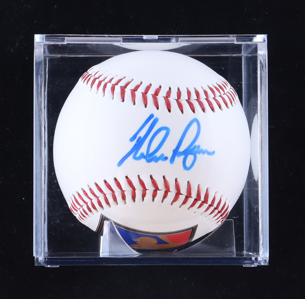 Nolan Ryan Signed 125th Anniversary MLB Logo Baseball with Display Case (PSA | Graded 9.5 ...