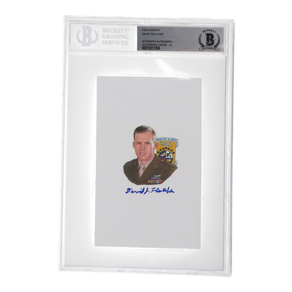 David Thatcher Signed 4x6 Photo (BGS | Autograph Grade 10) | Pristine ...
