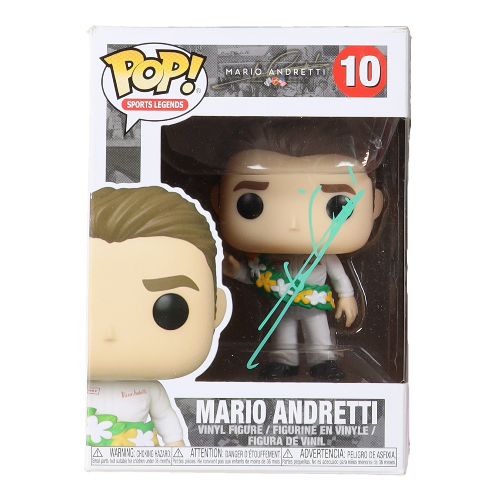 Mario Andretti Signed #10 Mario Andretti Funko Pop! Vinyl Figure (PSA ...