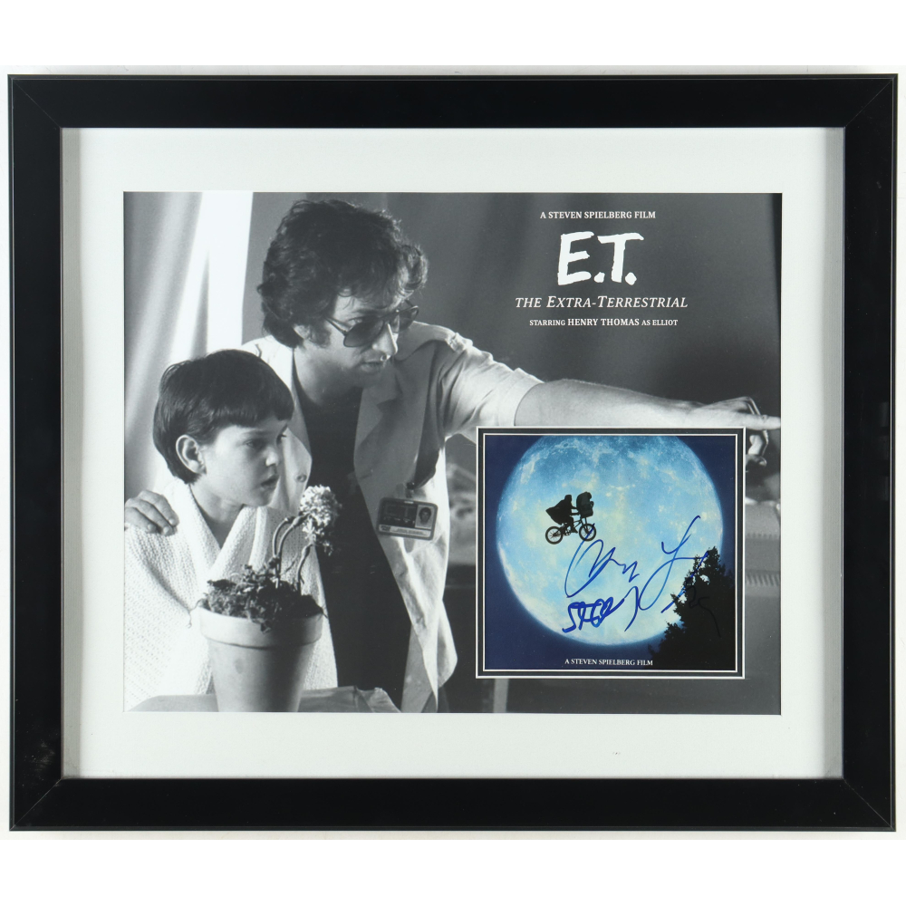 Steven Spielberg & Henry Thomas Signed "E.T. the Extra-Terrestrial ...