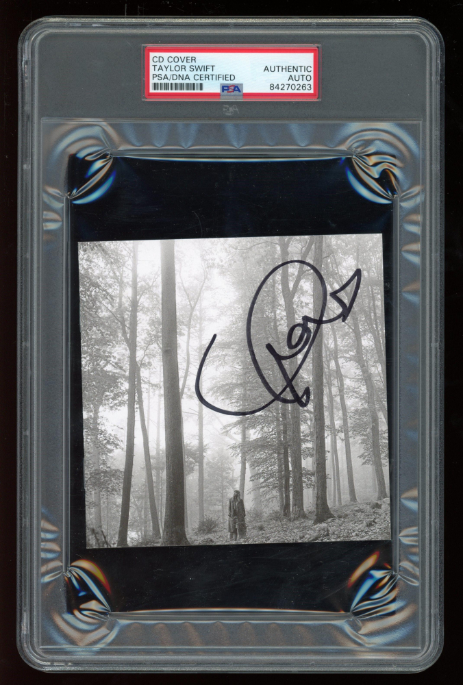 Taylor Swift Signed "Folklore" CD Cover (PSA) | Pristine Auction