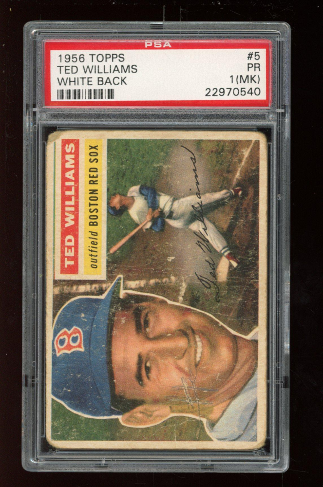 Ted Williams 1956 Topps #5 (PSA 1) (MK) | Pristine Auction