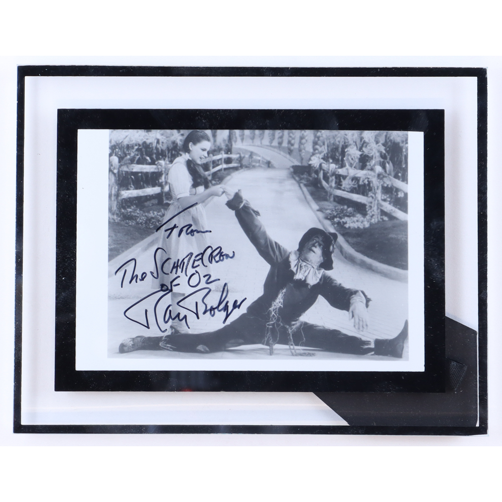 Ray Bolger Signed "The Wizard of Oz" Custom Framed Mini Photo Display ...