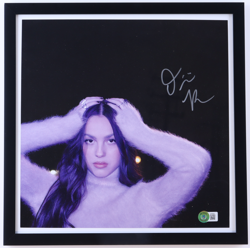 Olivia Rodrigo Signed "GUTS" Custom Framed Record Album Insert Display ...