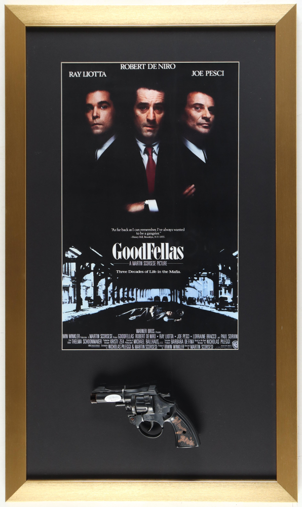 Henry Hill Signed "Goodfellas" Custom Framed Prop Gun Display with Poster Print (JSA) | Pristine ...