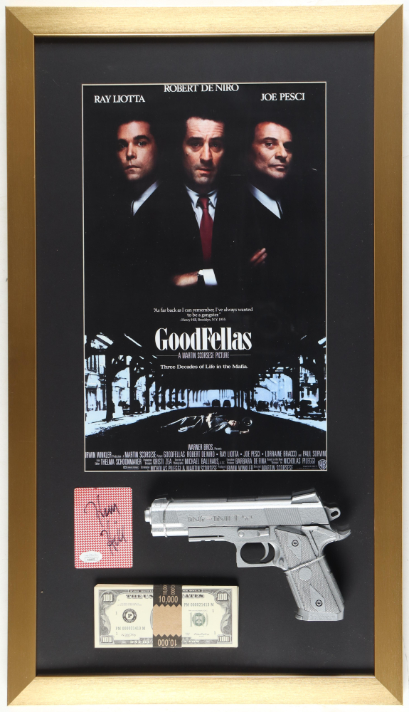 Henry Hill Signed "Goodfellas" Custom Framed Playing Card Display with ...