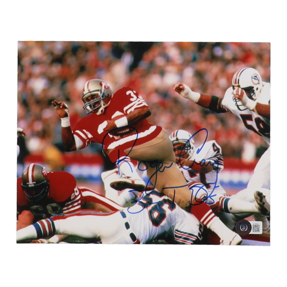 Roger Craig Signed 49ers 8x10 Photo Inscribed "3-TD's" (Beckett ...