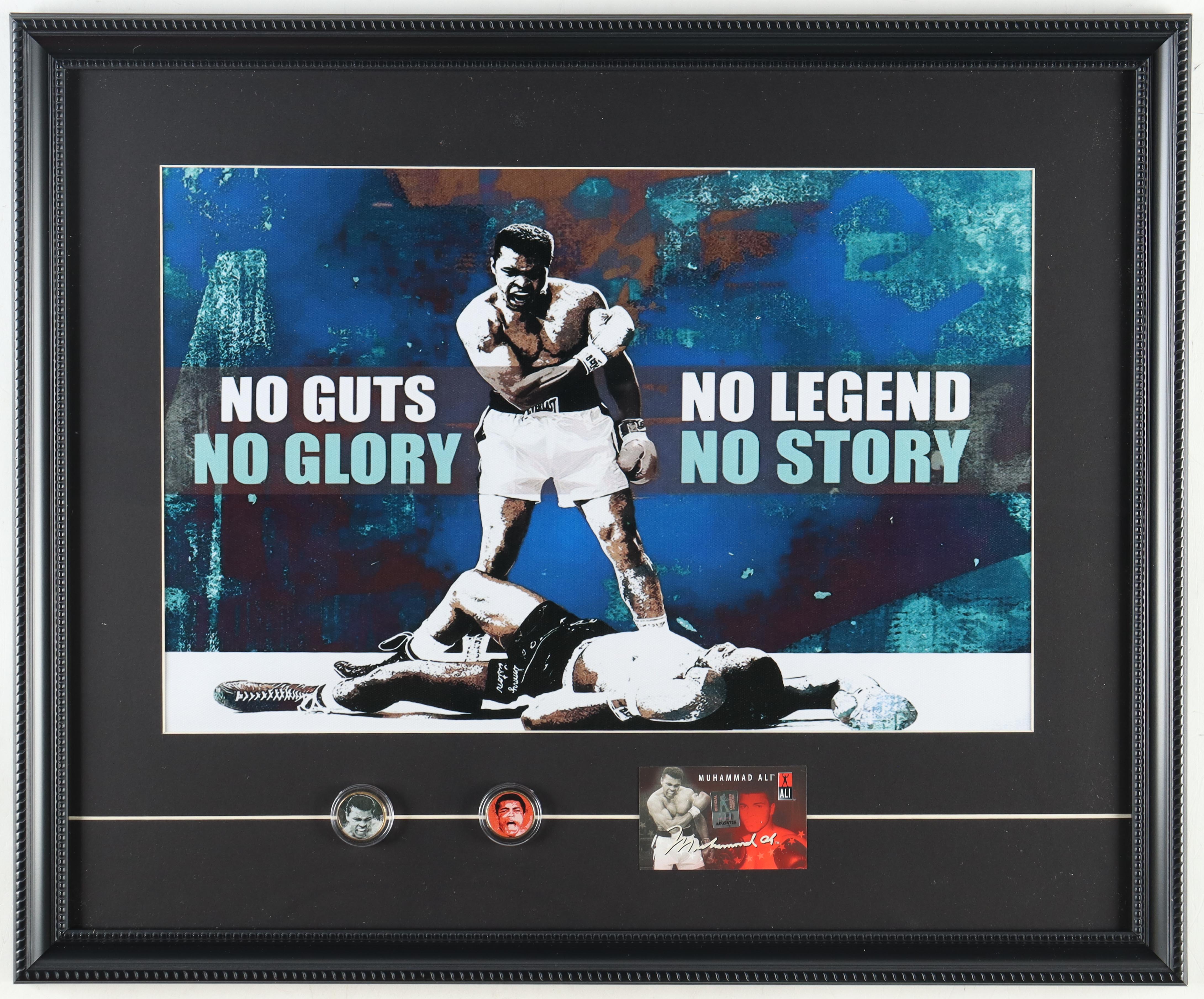 "Muhammad Ali Over Sonny Liston" Custom Framed Art Print Display With ...