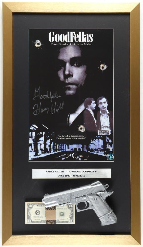 Henry Hill Signed "Goodfellas" Custom Framed Poster Print Display with ...