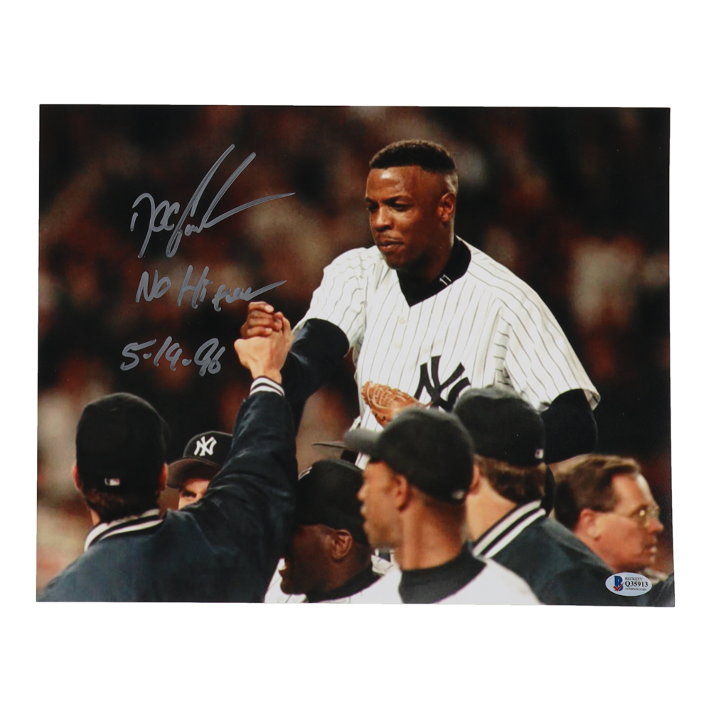Doc Gooden Signed Yankees 11x14 Photo Inscribed "No Hitter 5-14-96 ...