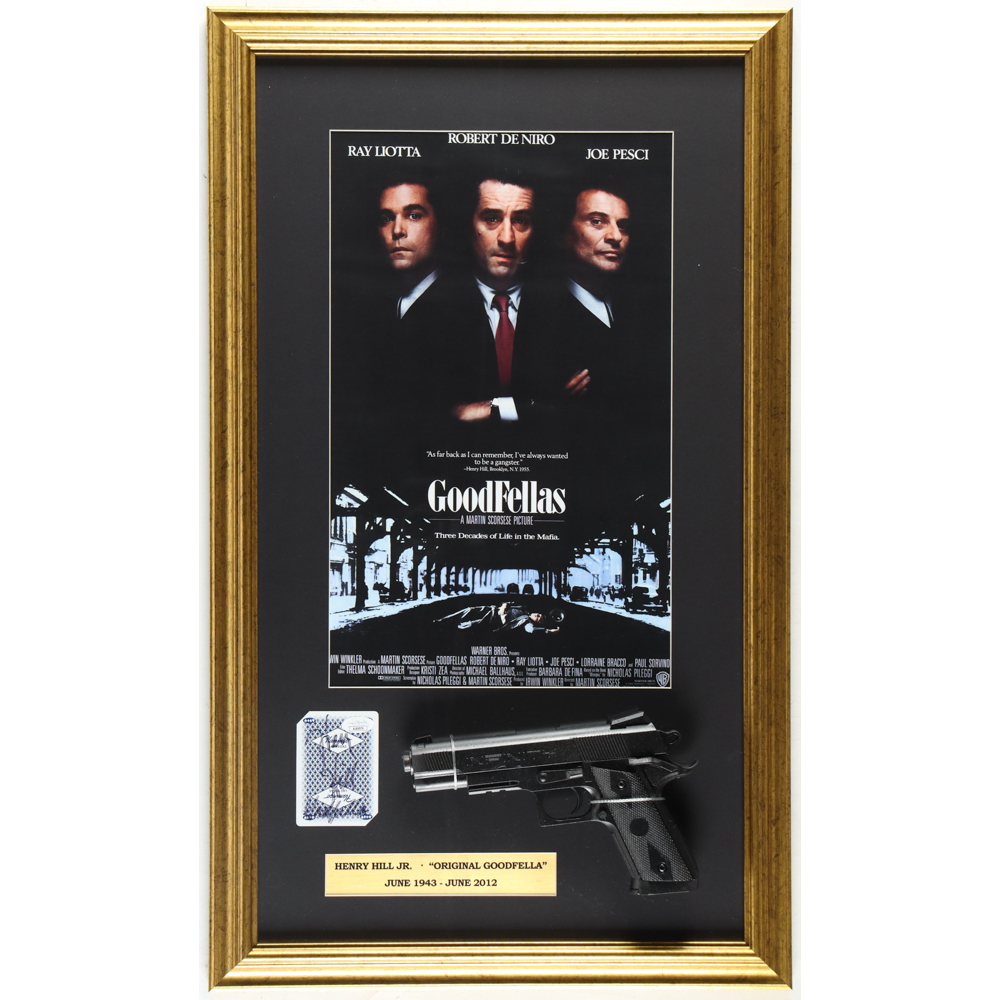 Henry Hill Signed "Goodfellas" Custom Framed Playing Card Display with ...