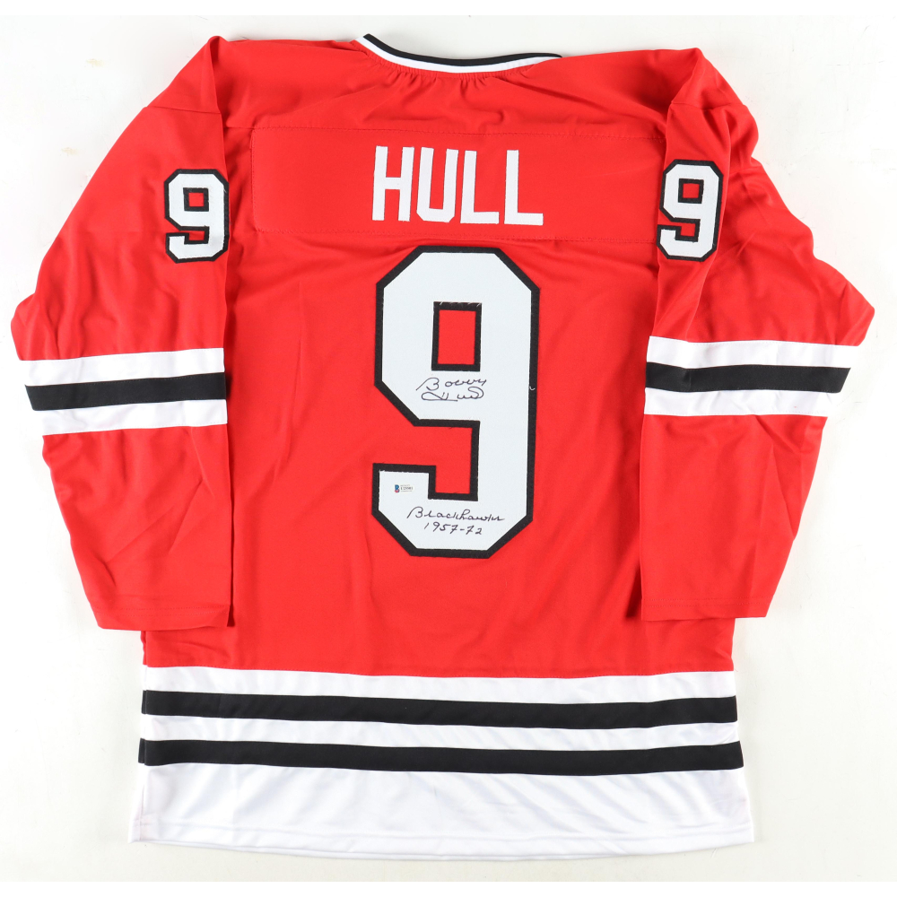 Bobby Hull Signed Jersey Inscribed "Blackhawks 1957-72" (Beckett ...