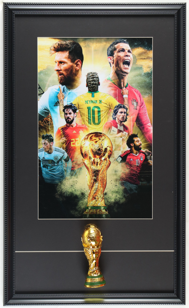 "All-Time Soccer Greats" Custom Framed Canvas Photo Print Display With ...