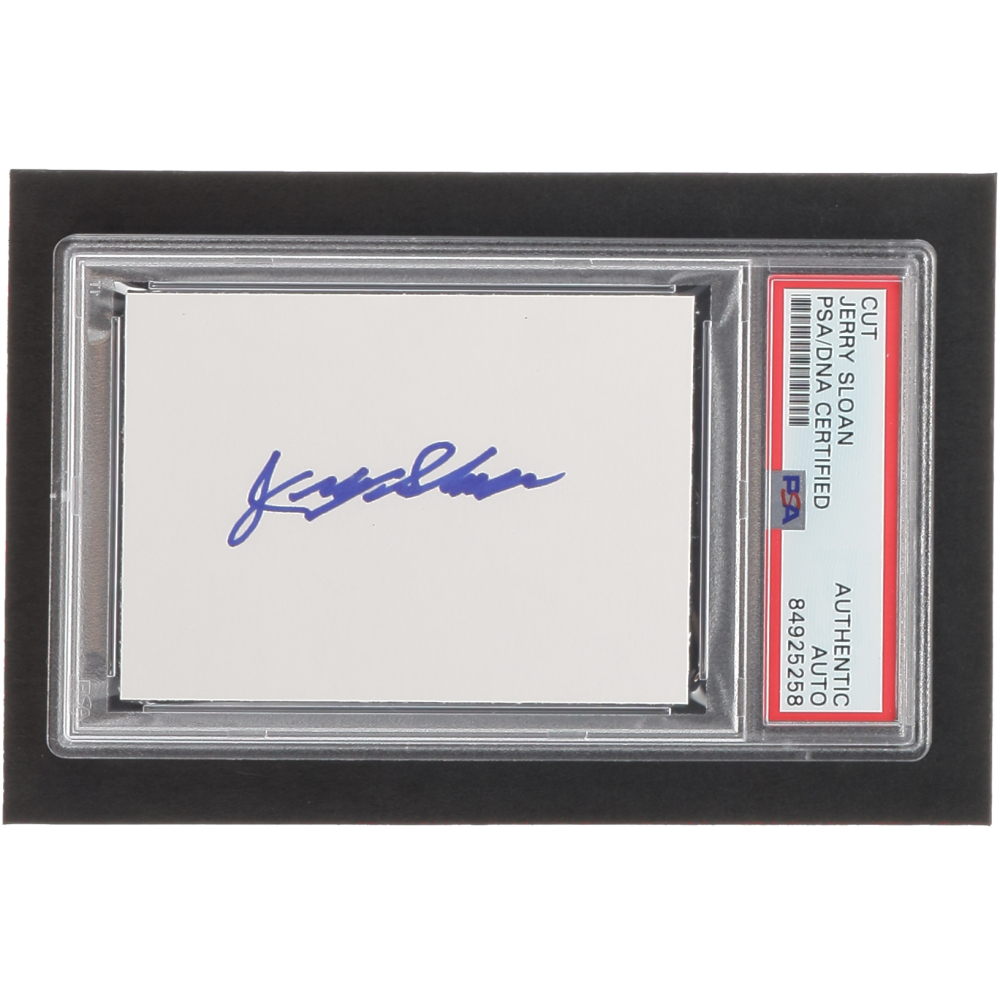 Jerry Sloan Signed Cut (PSA) | Pristine Auction