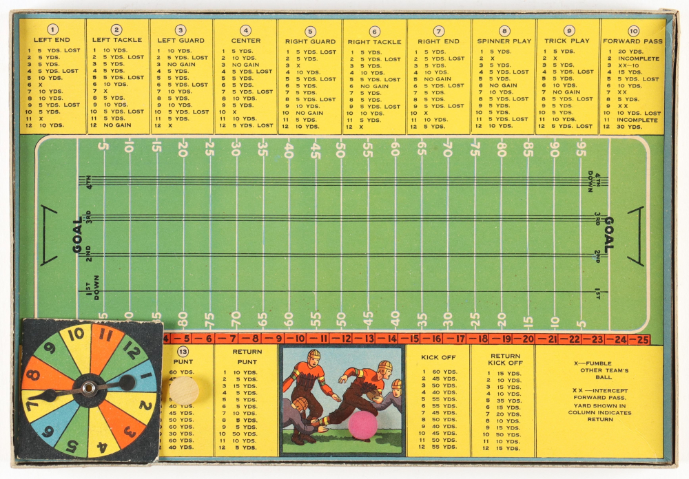 Vintage 1934 Whitman "Play Football" Board Game In Original Packaging ...