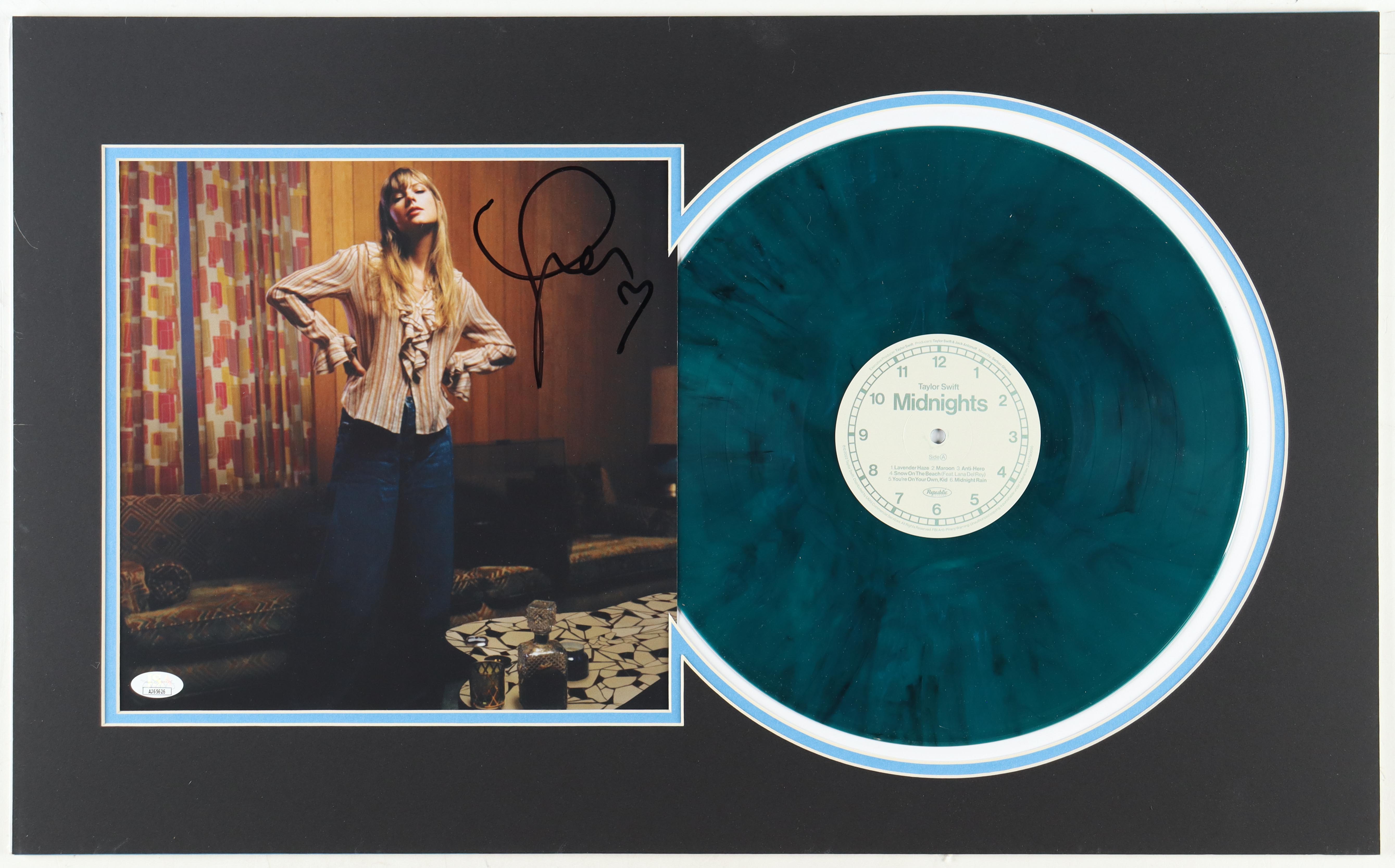 Taylor Swift Signed "Midnights" Custom Matted Album Flat Display (JSA ...