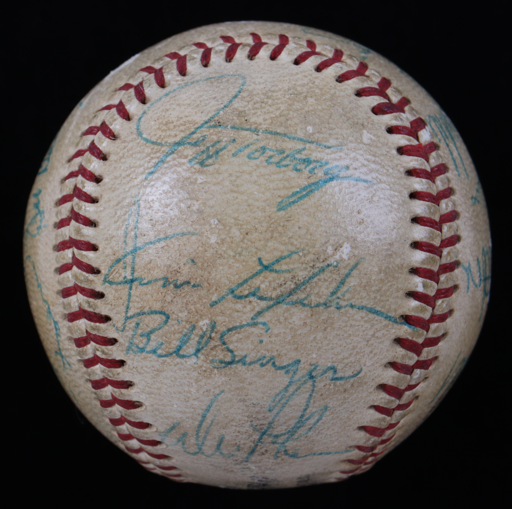 1967 Dodgers Baseball Team-Signed By (16) with Don Drysdale, Don Sutton ...