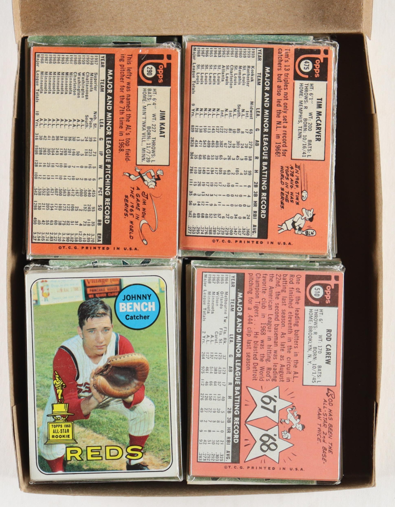 1969 Topps Baseball Cello Fun Pack Vending Box With (20) Packs