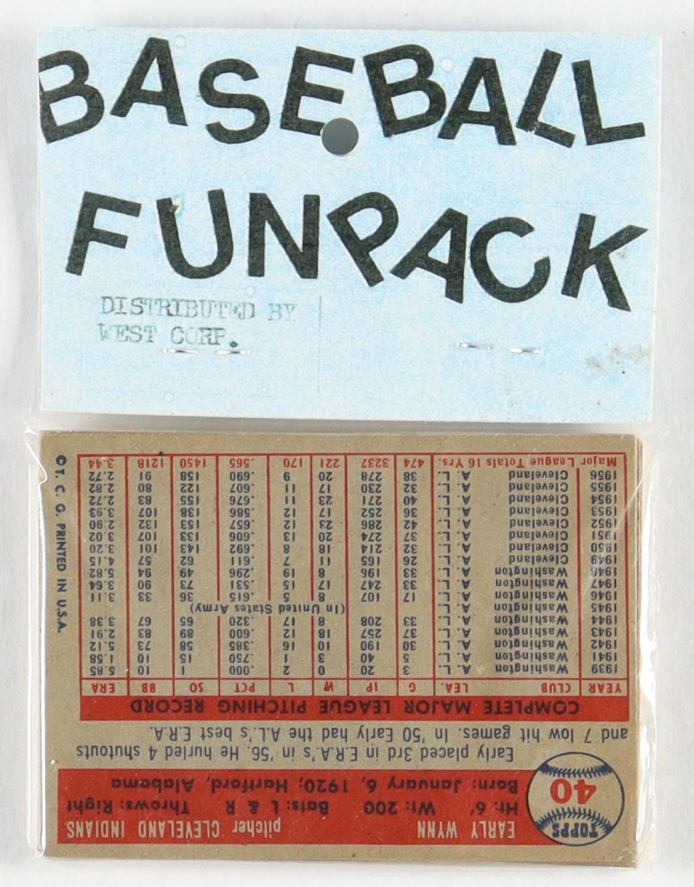 1957 Topps Baseball Fun Pack with (10) Cards | Pristine Auction
