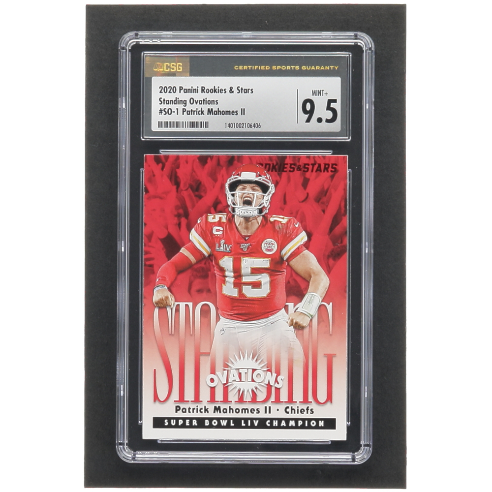 Patrick Mahomes II 2020 Rookies and Stars Standing Ovation #1 (CSG 9.5 ...