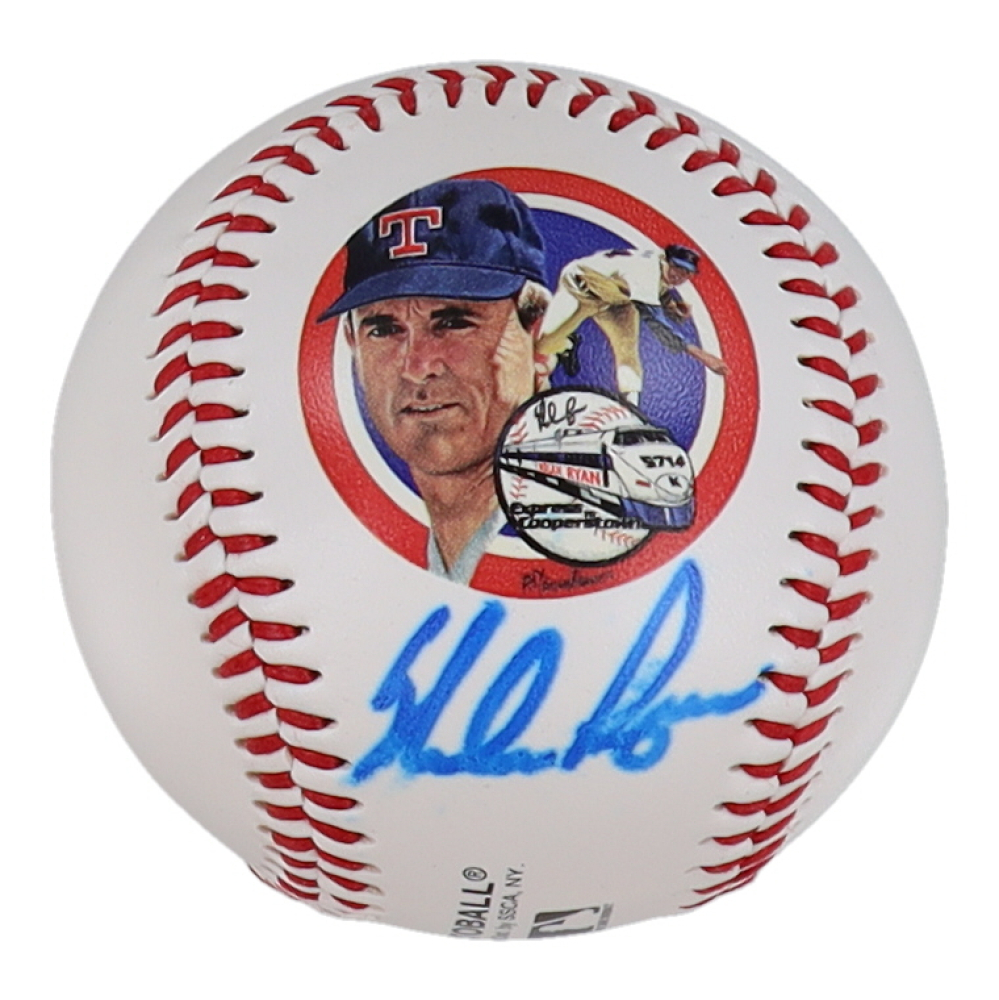 Nolan Ryan Signed Commemorative Career Stat Baseball (psa) | Pristine