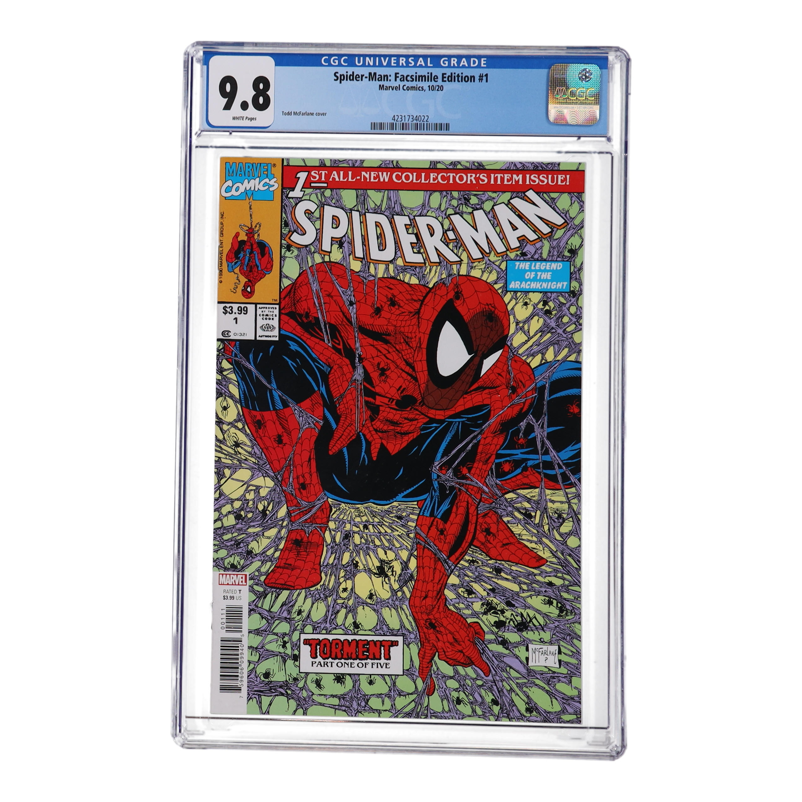 2020 "Spider-Man" Issue #1 Facsimile Edition Marvel Comic Book (CGC 9.8 ...