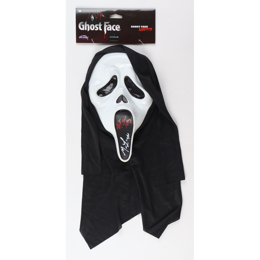 Matthew Lillard & Skeet Ulrich Signed "Scream" Ghostface Mask Inscribed ...