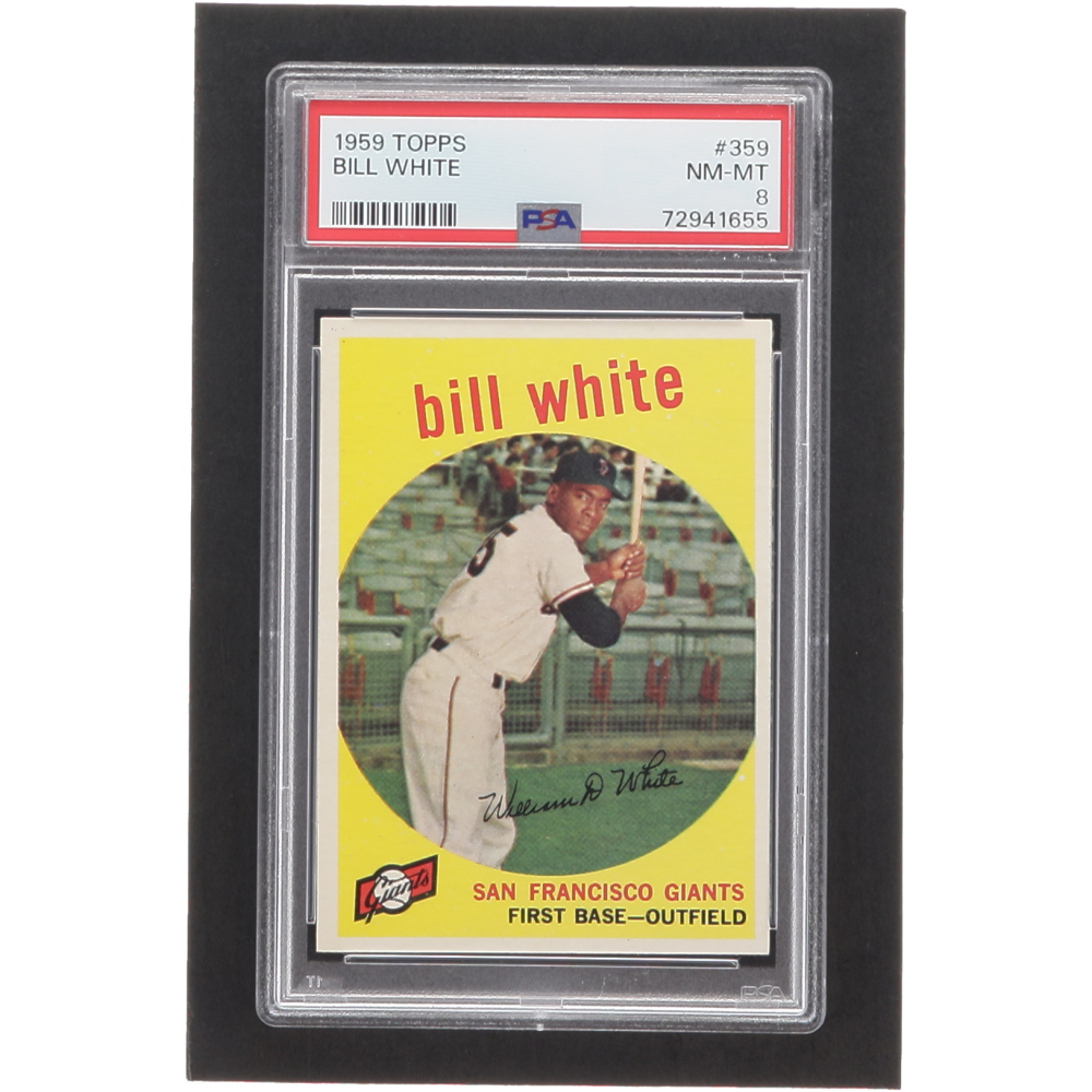Bill White 1959 Topps #359 RC (PSA 8) | Pristine Auction