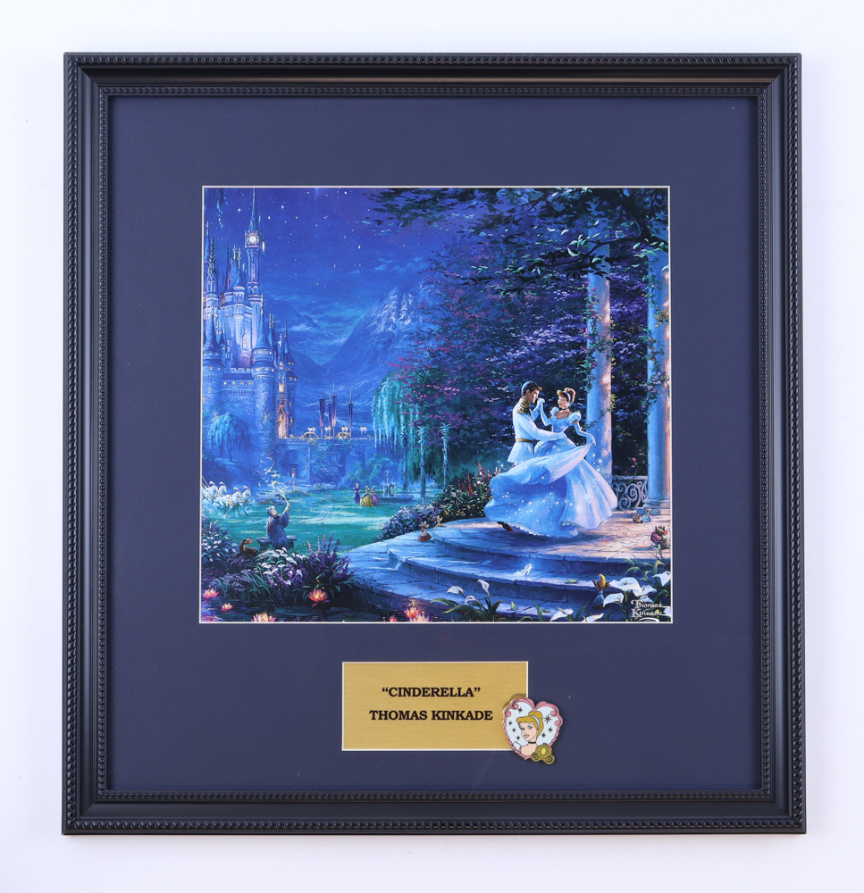 Thomas Kinkade "Cinderella" Custom Framed Print Display With Vintage ...