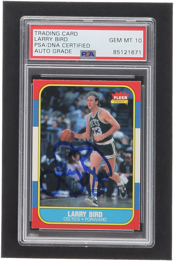 Larry Bird Signed 1986-87 Fleer #9 (PSA | Auto Grade 10) | Pristine Auction