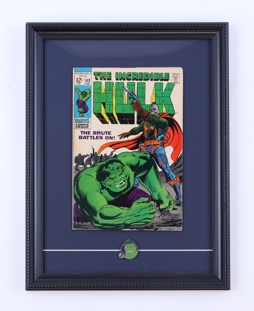 1969 "The Incredible Hulk" Issue #112 13x17 Custom Framed Marvel Comic ...