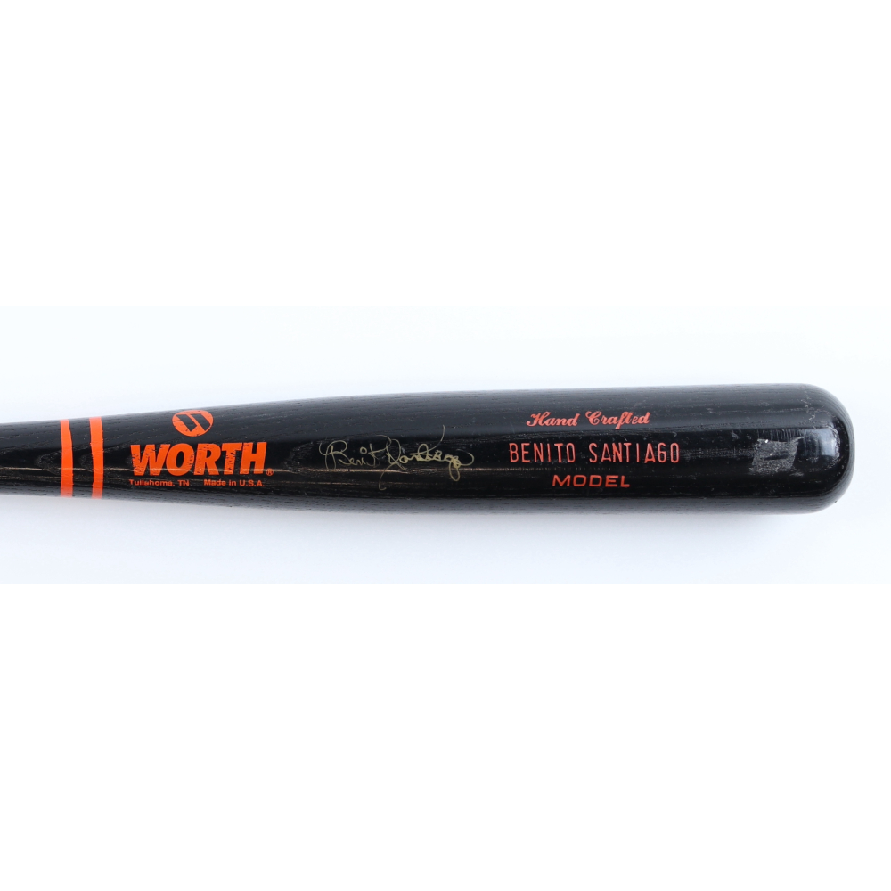 Benito Santiago Signed Worth Player Model Baseball Bat (Stacks of ...