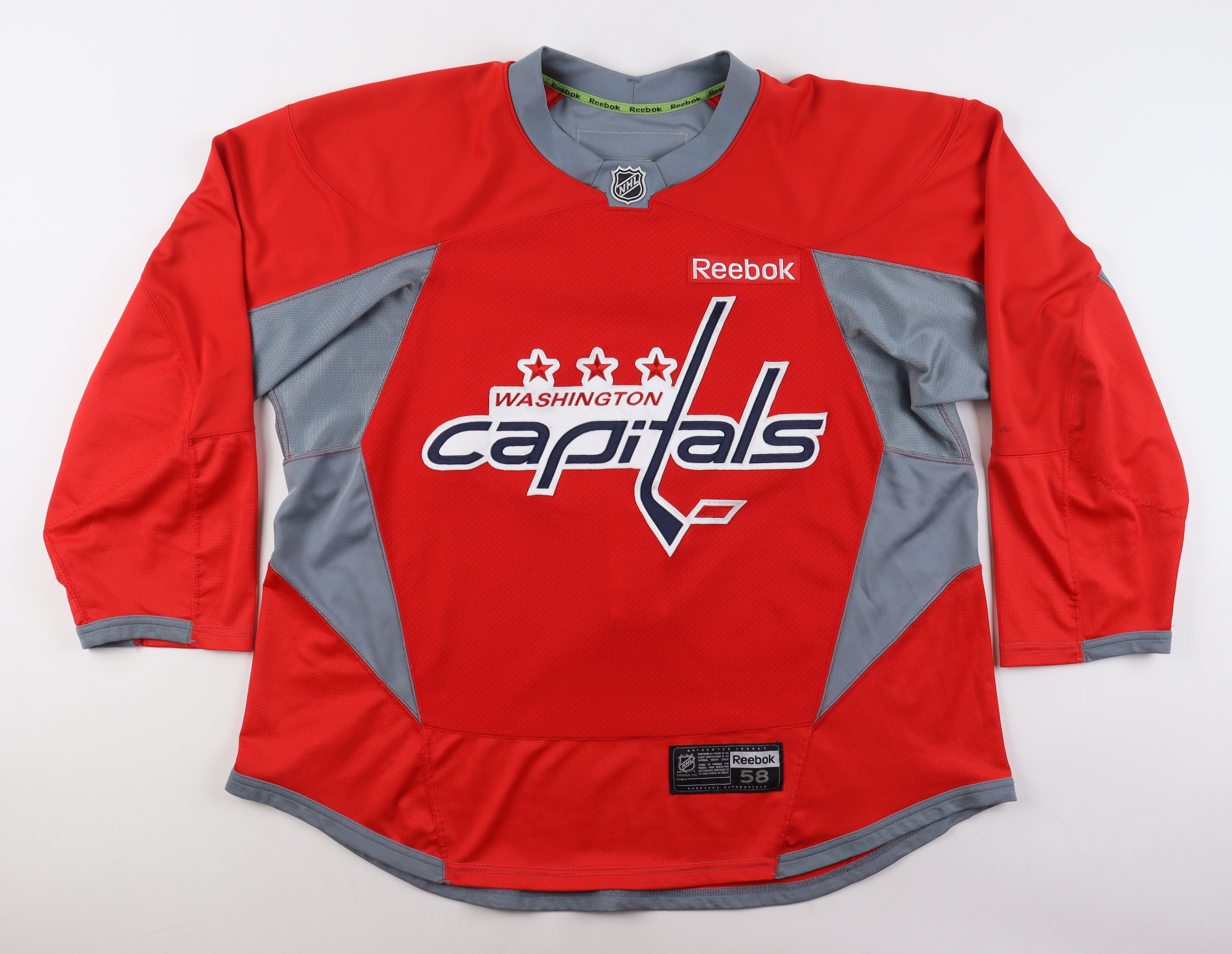 Alexander Ovechkin Capitals Practice-Worn Jersey (MeiGray) | Pristine Auction