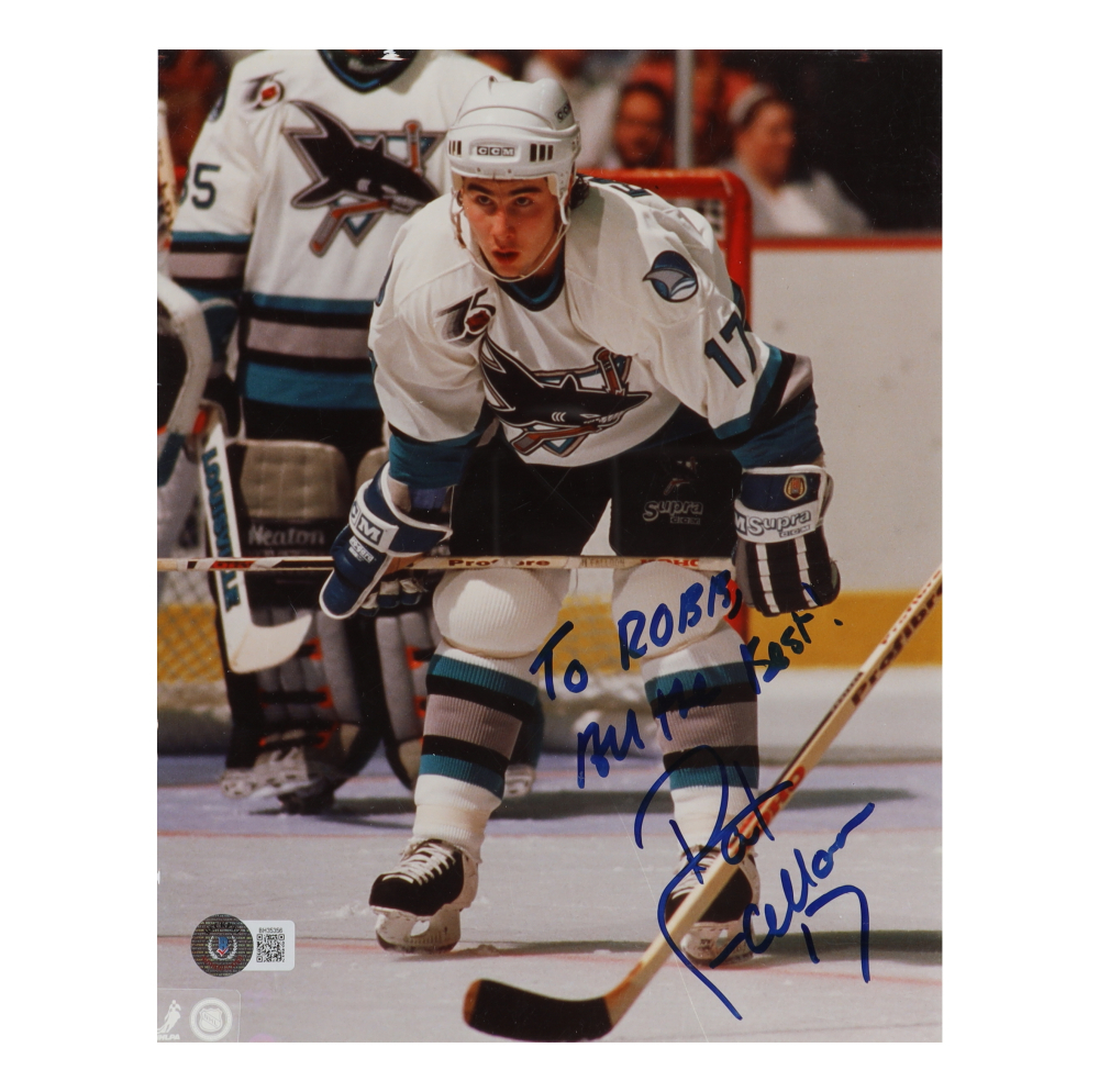 Pat Falloon Signed Sharks 8x10 Photo Inscribed "All The Best!" (Beckett) | Pristine Auction