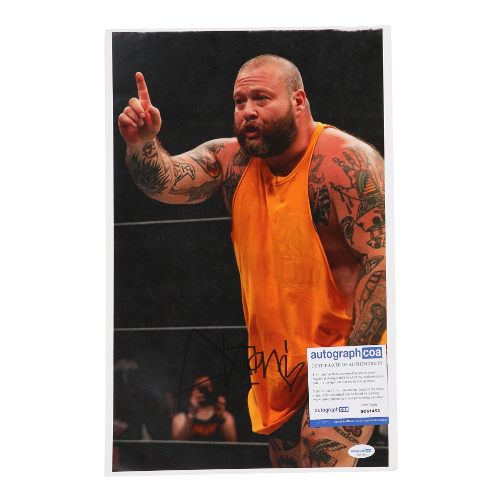 Action Bronson Signed AEW 11x17 Photo (ACOA) | Pristine Auction