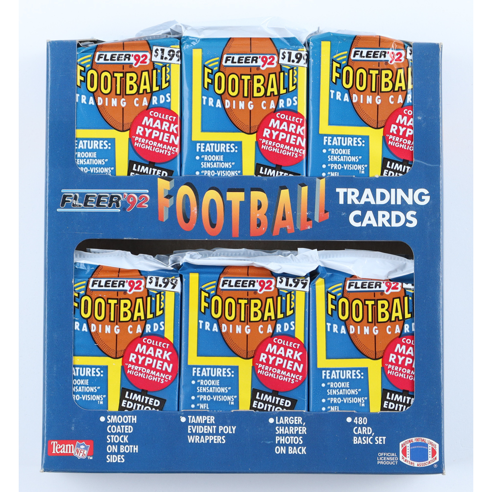 1992 Fleer Football Jumbo Box with (24) Packs | Pristine Auction