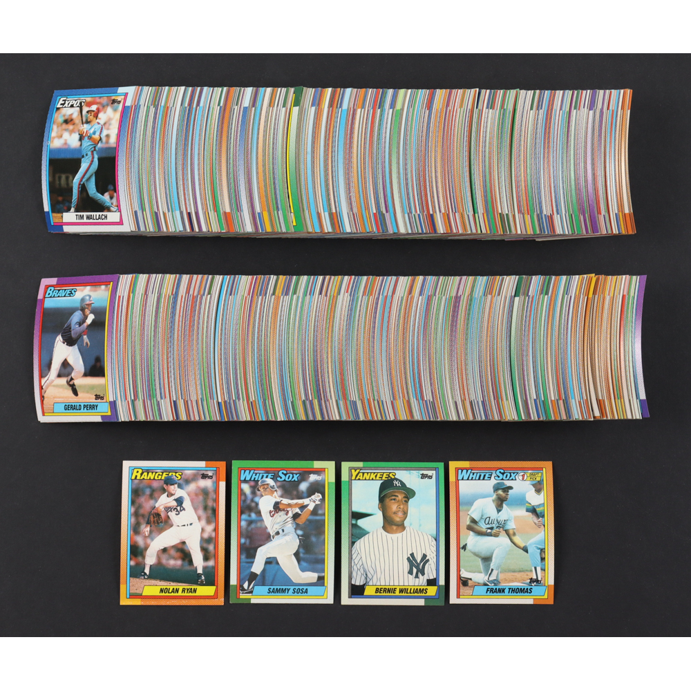 1990 Topps Baseball Complete Set Of (792) Cards With Frank Thomas #414b 